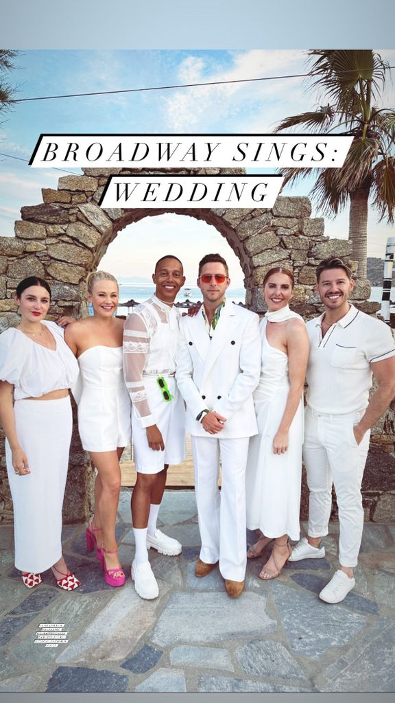 Tim McGraw's daughter Gracie wears tiny white crop top in beach wedding photo in Greece | HELLO!