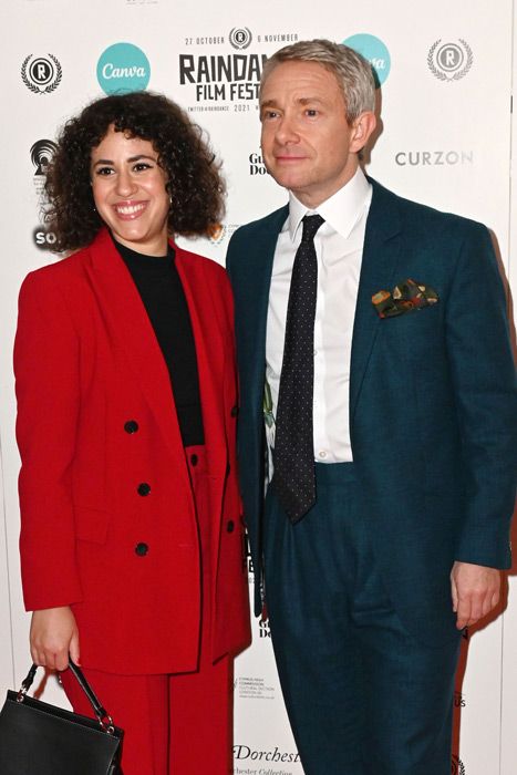 Martin Freeman, 51, and French girlfriend Rachel Mariam, 29, look so in ...