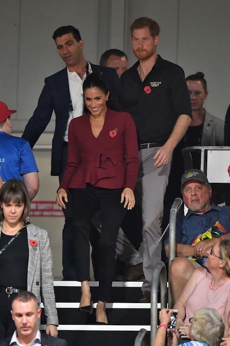 Royal tour: Meghan Markle shows her respect in poppy red outfit for ...