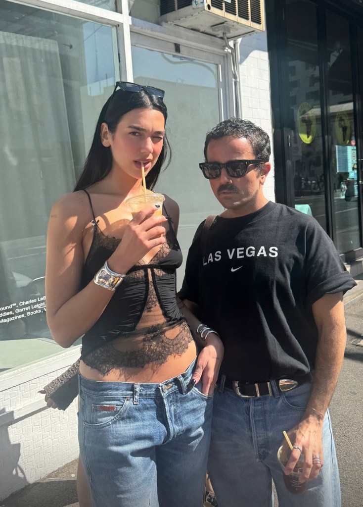 Dua Lipa’s sheer Y2K lace top is a Depop lover's dream | HELLO!