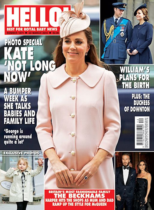 Flashback Friday: Kate Middleton counts down to due date | HELLO!