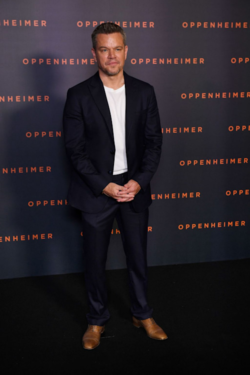 Matt Damon's daughters with Luciana Barroso make rare red carpet ...