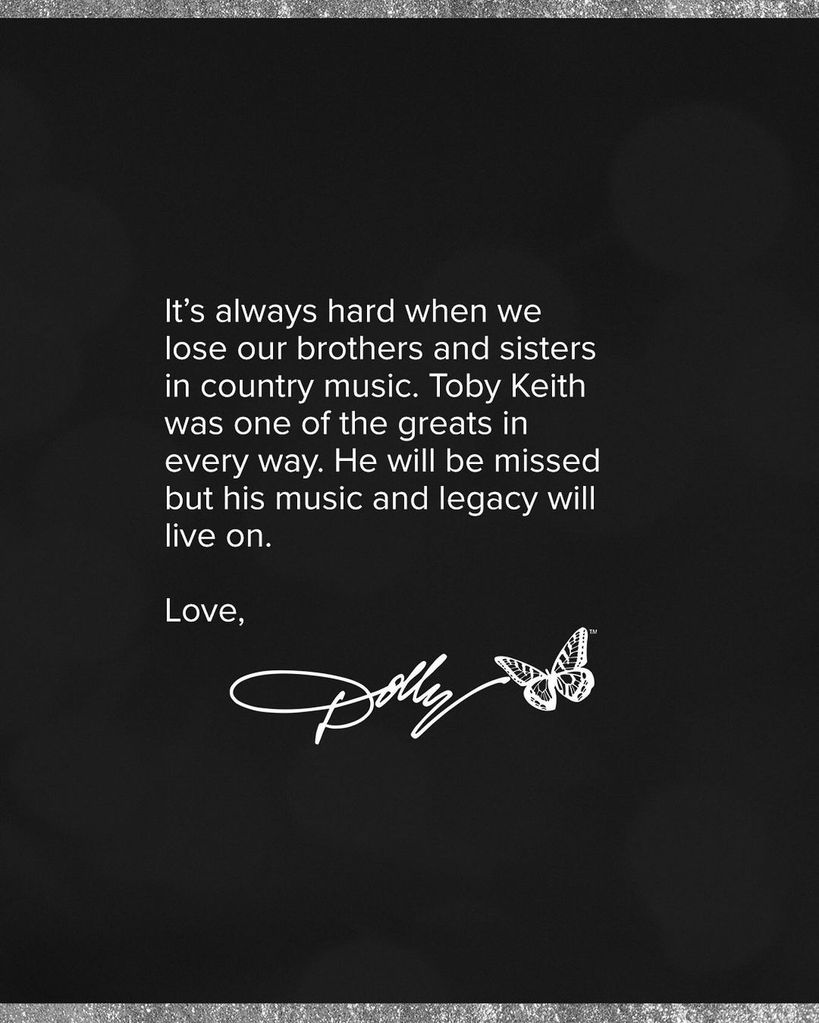 Country Music Star Toby Keith Dies Aged 62 Blake Shelton Dolly Parton