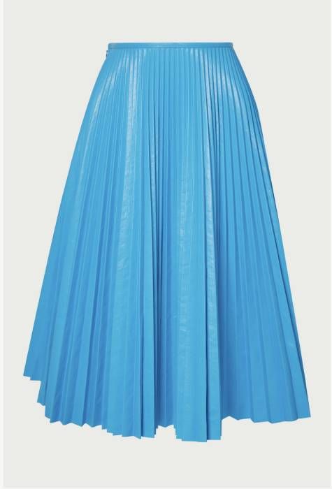 Kelly Ripa's edgy blue leather skirt sends fans wild | HELLO!