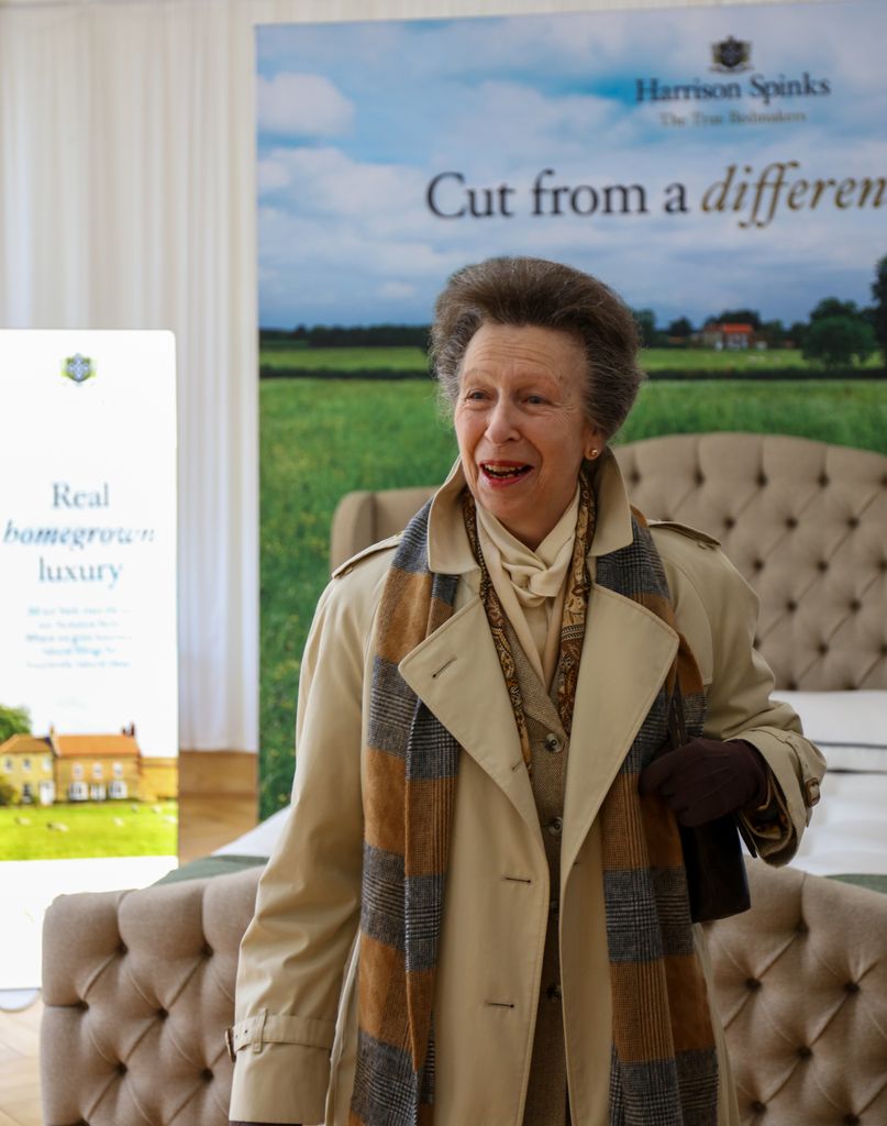Princess Anne steps out in classic trench coat and gift from King ...