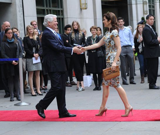 Princess Mary of Denmark visits school children in New York before ...