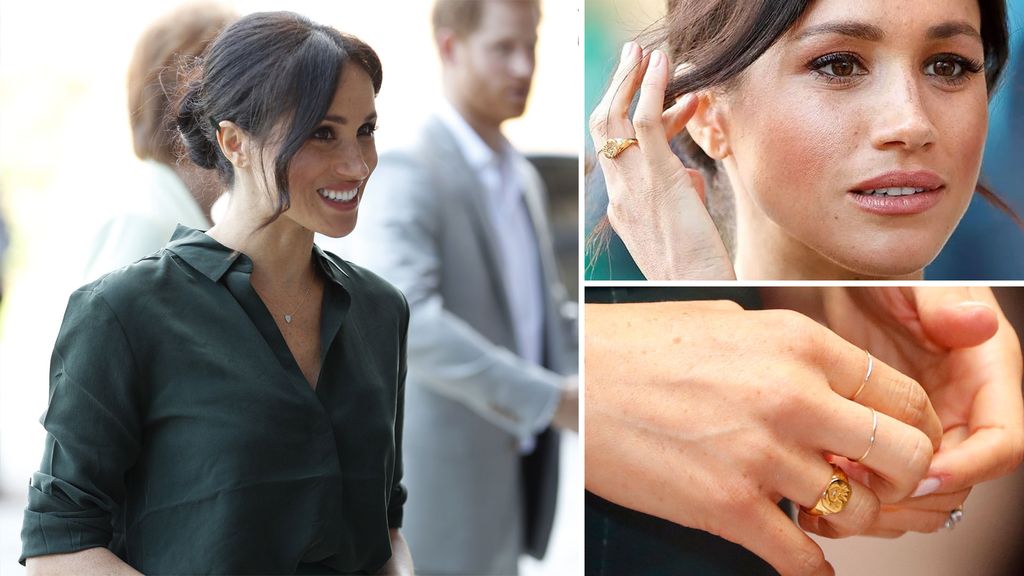9 best signet rings for women - the 2025 pinky ring trend Meghan Markle ...