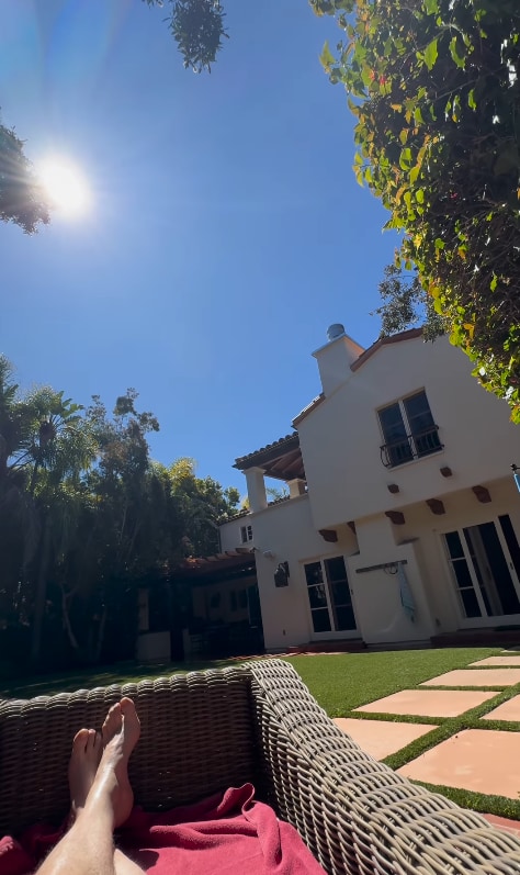 Piers Morgan lounges poolside at rarely-seen sprawling $5m Hollywood ...