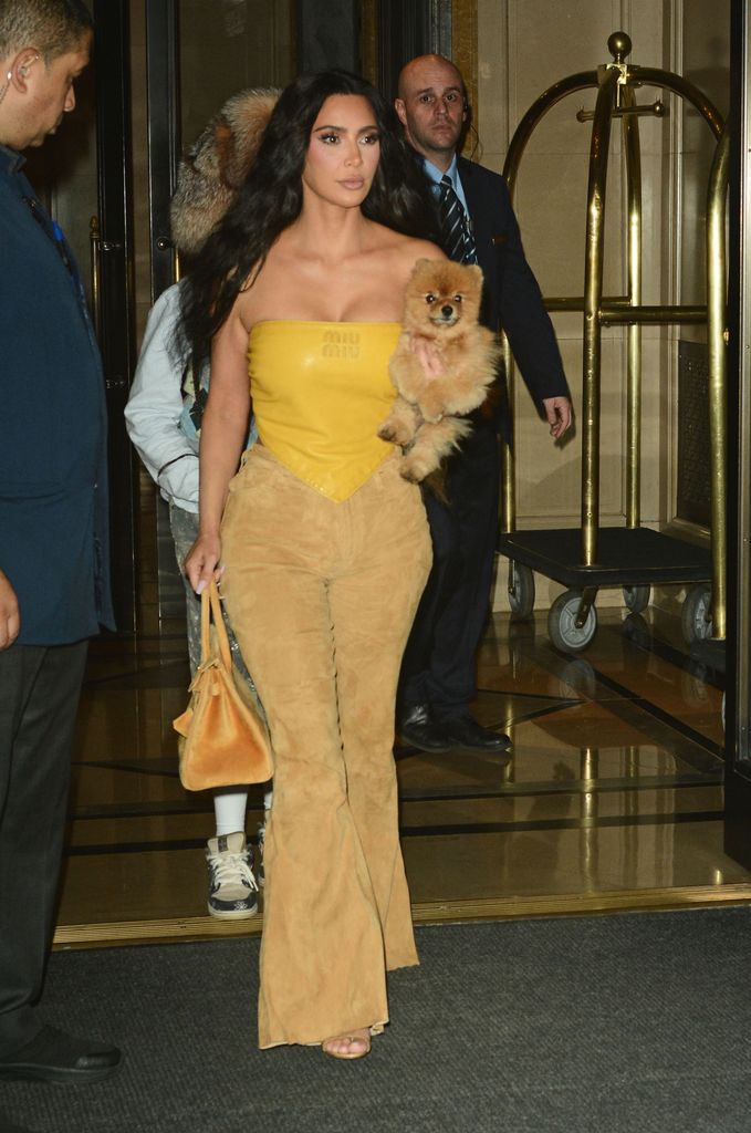 Kim Kardashian turns heads in NYC with rarely-seen family member | HELLO!