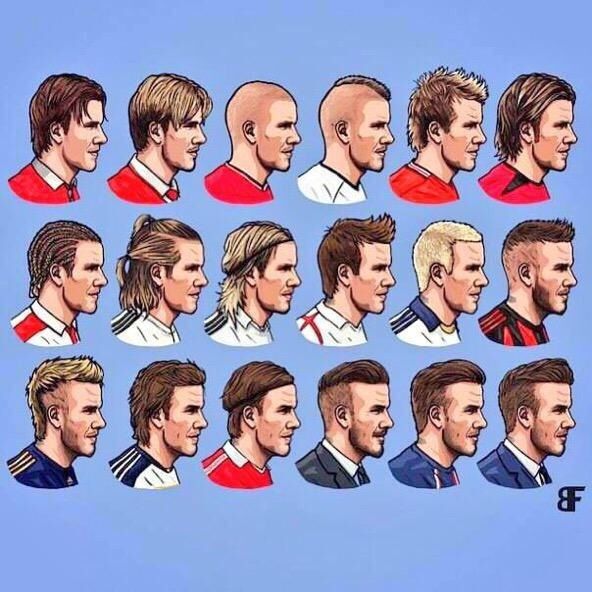 David Beckham's most iconic hairstyles: Cornrows were 'a bad decision ...