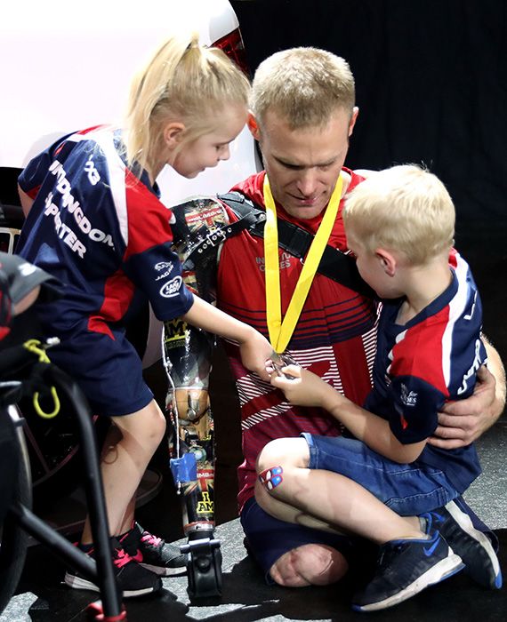 Prince Harry reunited with Mark Ormrod at Toronto Invictus Games | HELLO!