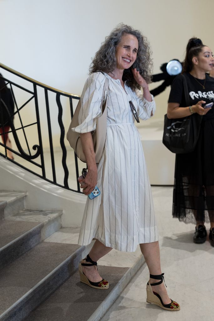 Age-defying Andie MacDowell, 65, turns heads as she steps out in Cannes ...