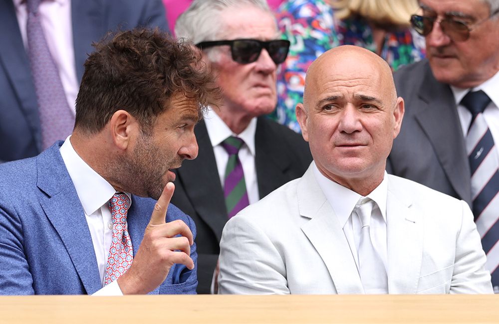 Andre Agassi makes rare appearance at Wimbledon after posting romantic ...
