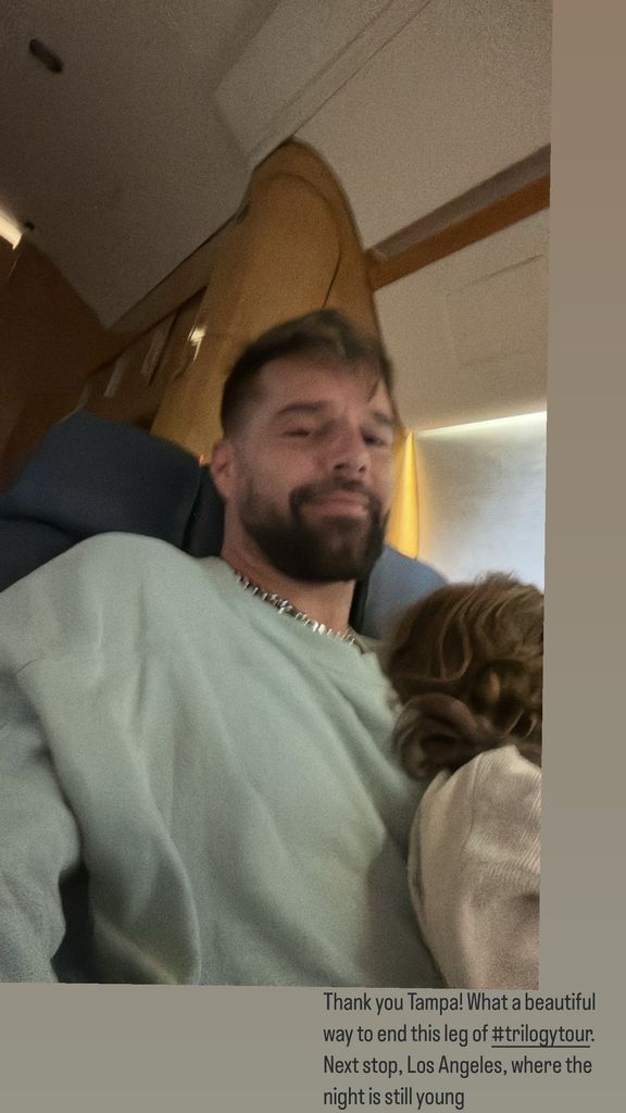 Ricky Martin's son Renn has the longest hair in adorable rare photo ...