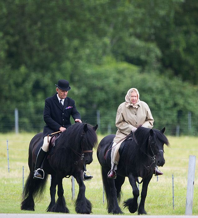 The Queen goes horse riding ahead of coronation anniversary | HELLO!