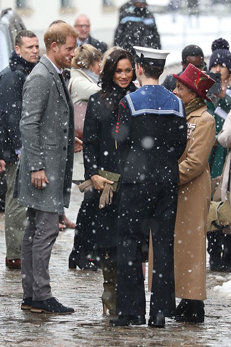 Prince Harry and Meghan Markle brave the snow in Bristol – live updates ...