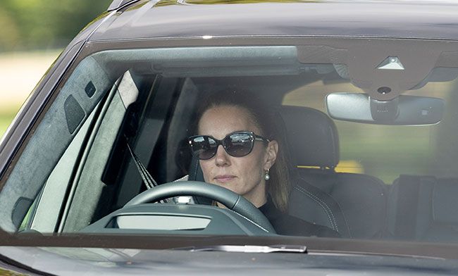 Heartbroken Kate Middleton wears black as she's pictured after reunion ...