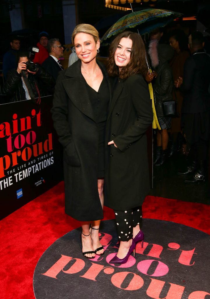 Amy Robach showcases never-ending legs in tiny leather mini skirt in ...