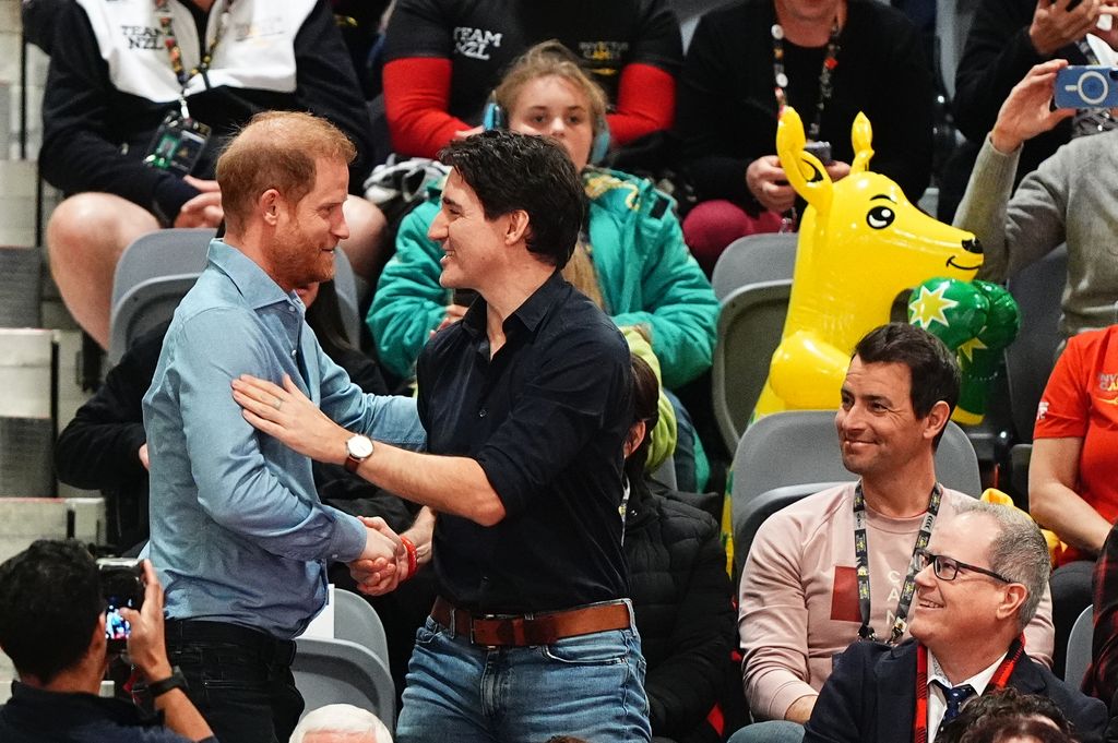 Justin Trudeau makes feelings clear for Prince Harry after nearly ...