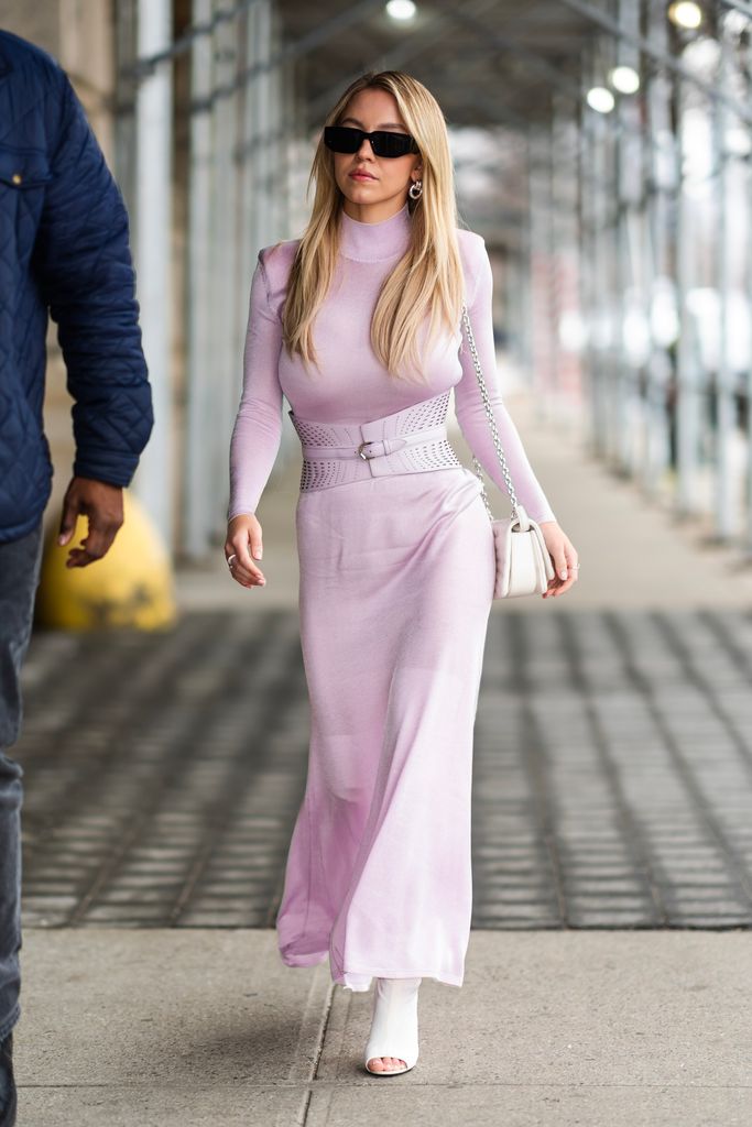 Sydney Sweeney's sheer dress and thigh-high boot combo perfects It-girl ...