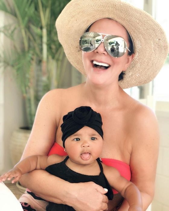 Kris Jenner, 65, looks sensational in poolside photo as she marks family celebration | HELLO!