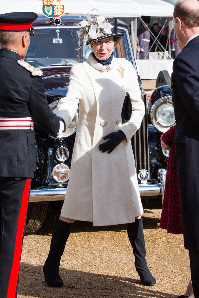 Princess Anne takes style notes from Queen Camilla in knee-high boots ...