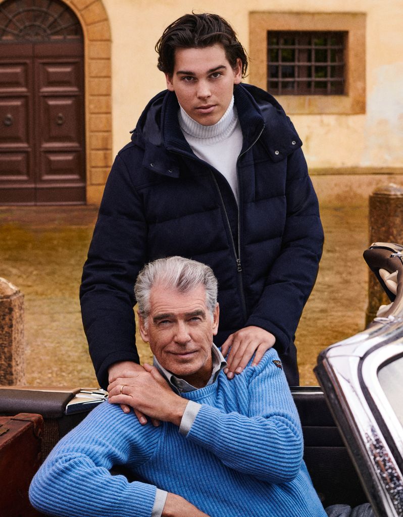 Pierce Brosnan and son Paris' new modeling campaign together is so ...