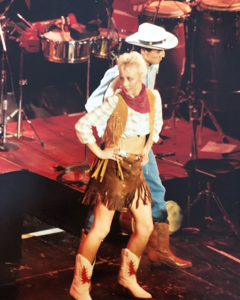 Roman Kemp's mum Shirlie is sensational in risqué cowgirl outfit with fringe skirt | HELLO!