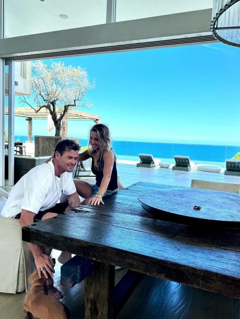 Chris Hemsworth and Elsa Pataky's ocean-view terrace at $20m home | HELLO!