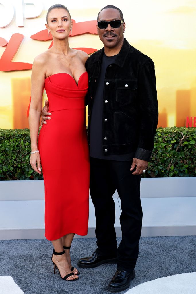 Eddie Murphy overshadowed by gorgeous model fiancée and lookalike ...