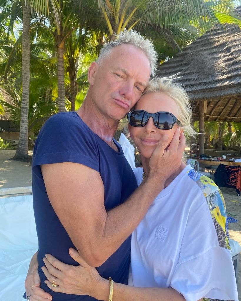 Sting and Trudie Styler are more in love than ever in sun-kissed photo ...