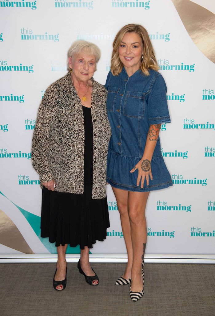 Sheridan Smith's leg-lengthening denim mini dress is so chic and on sale | HELLO!