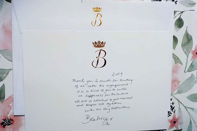 Princess Beatrice sends heartfelt handwritten note after engagement ...