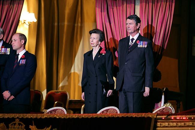 Why did Princess Anne wear three poppies at Festival of Remembrance ...