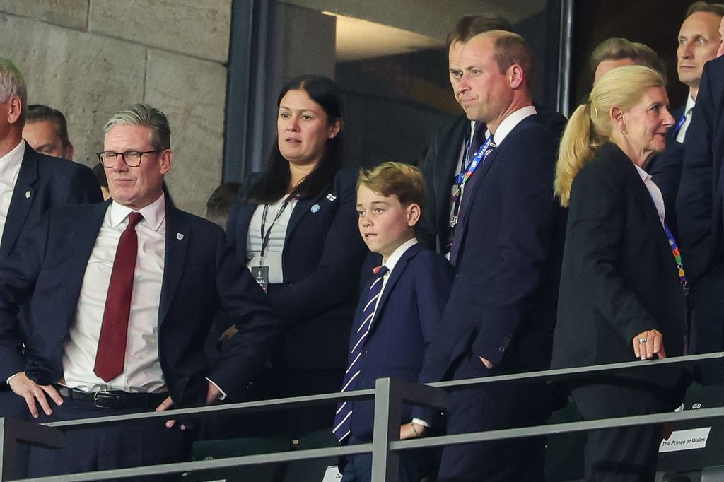 Prince William and Prince George look heartbroken as England lose to ...
