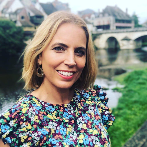 A Place in the Sun's Jasmine Harman rocks red hot swimsuit to announce ...