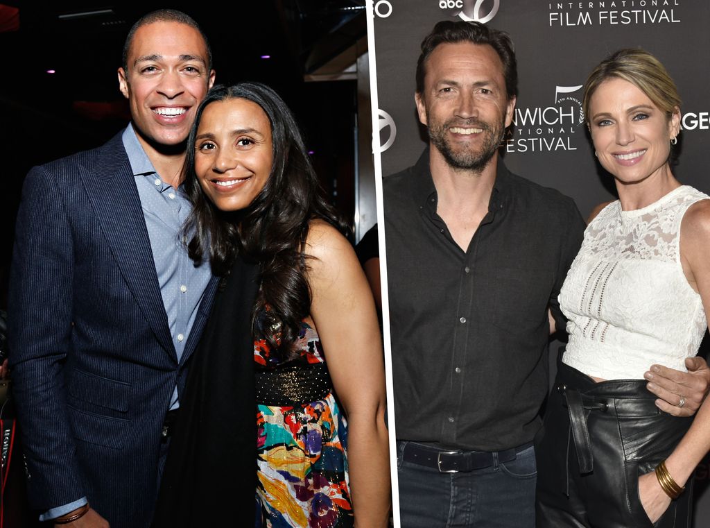 Amy Robach and T.J. Holmes honor blended family with three daughters in ...