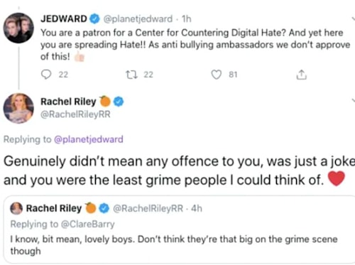 Countdown star Rachel Riley issues apology to Jedward after Twitter ...