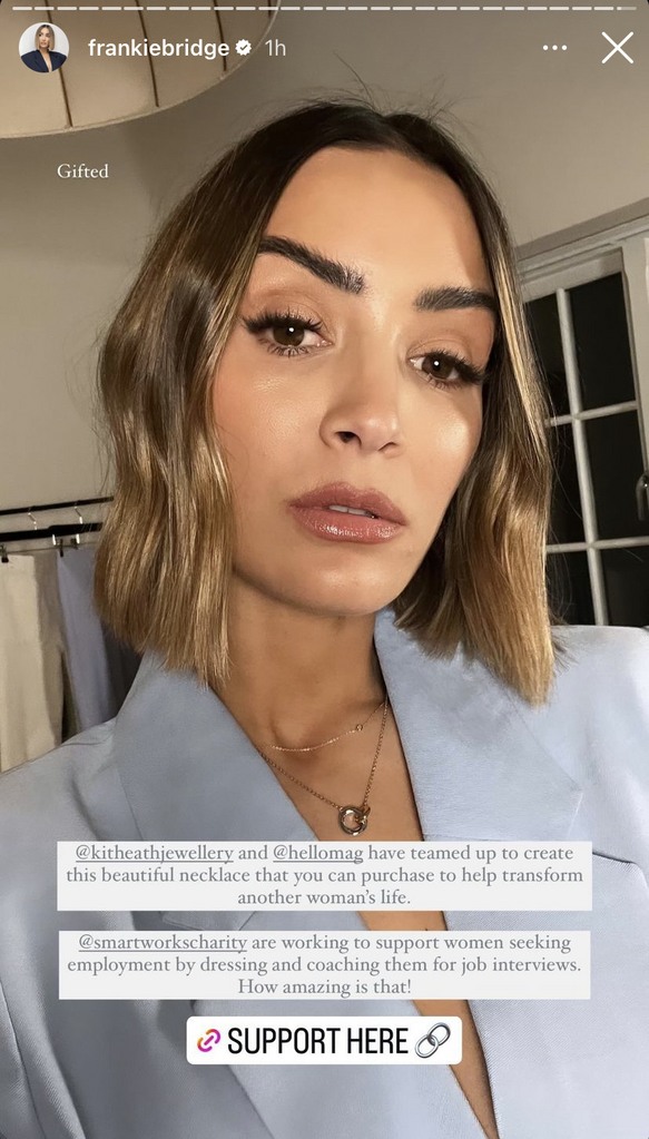 The touching meaning behind Frankie Bridge's necklace | HELLO!