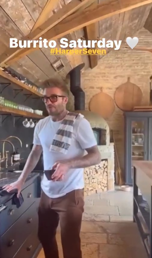 David Beckham's HUGE fridge in sprawling Cotswolds kitchen is biggest ...
