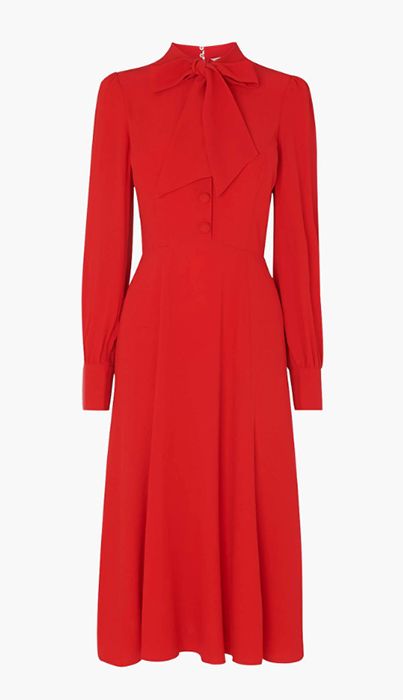 The Countess of Wessex's red hot dress has some seriously chic puff ...