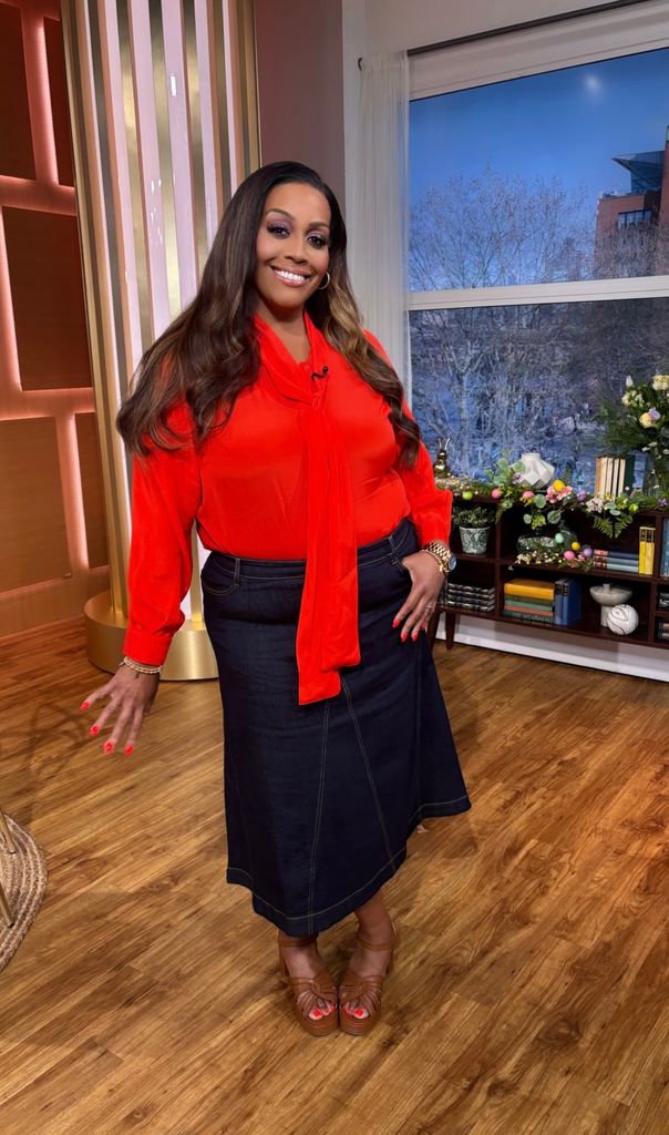 Alison Hammond, 50, sells this Marks & Spencer red blouse even better ...