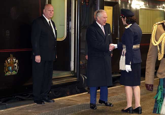 King Charles takes royal train for the first time as monarch - photos ...