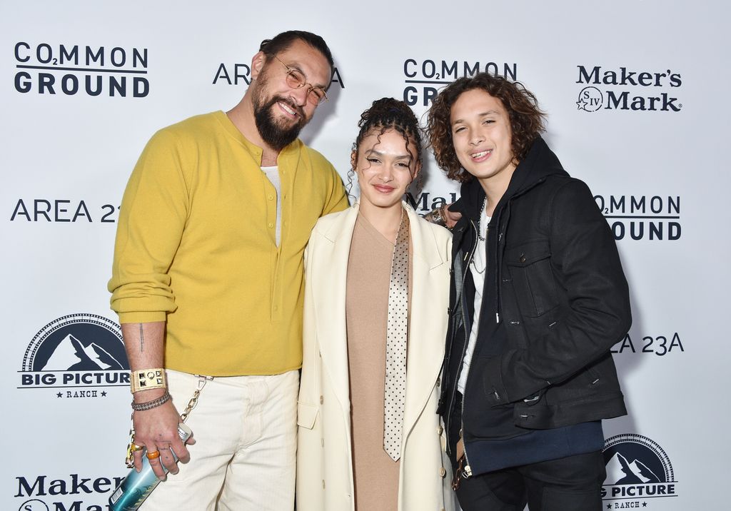 Jason Momoa joined by teen kids with Lisa Bonet in appearance post-divorce - and his son is his ...