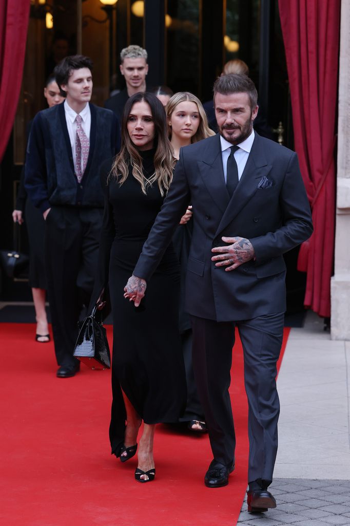 Harper Beckham breaks cover in Paris as she puts on united front with ...