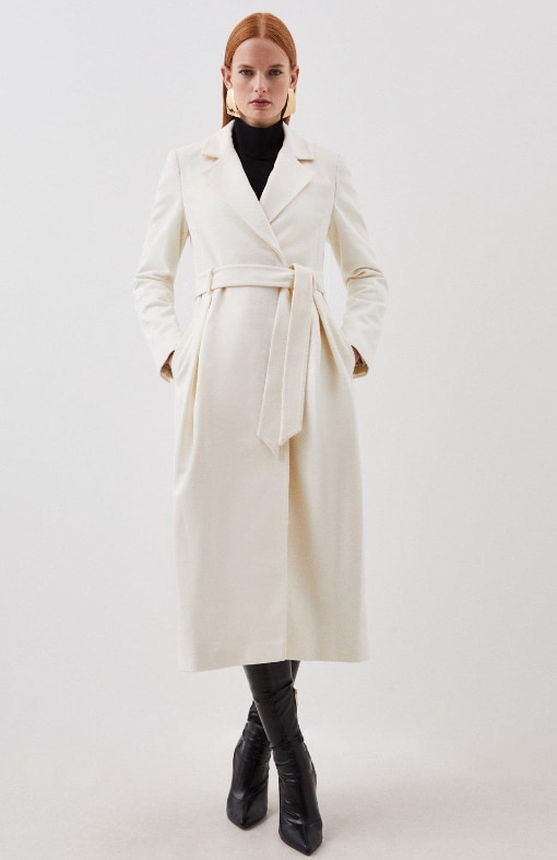 8 best cream coats women: Long coats, puffers, trench coats & more | HELLO!