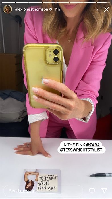 Alex Jones returns to Instagram in the Zara blazer you've been dreaming ...