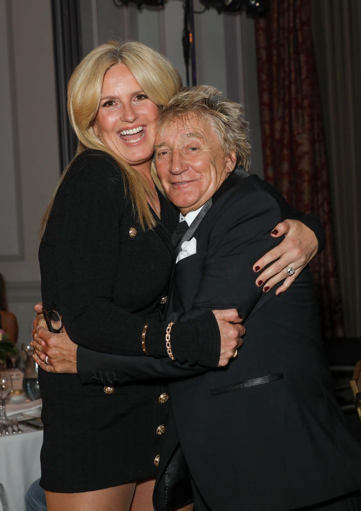 Penny Lancaster and Rod Stewart steal the show as the glam up for ...