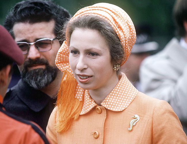 Princess Anne looks like a glamour goddess in striking sixties coat ...