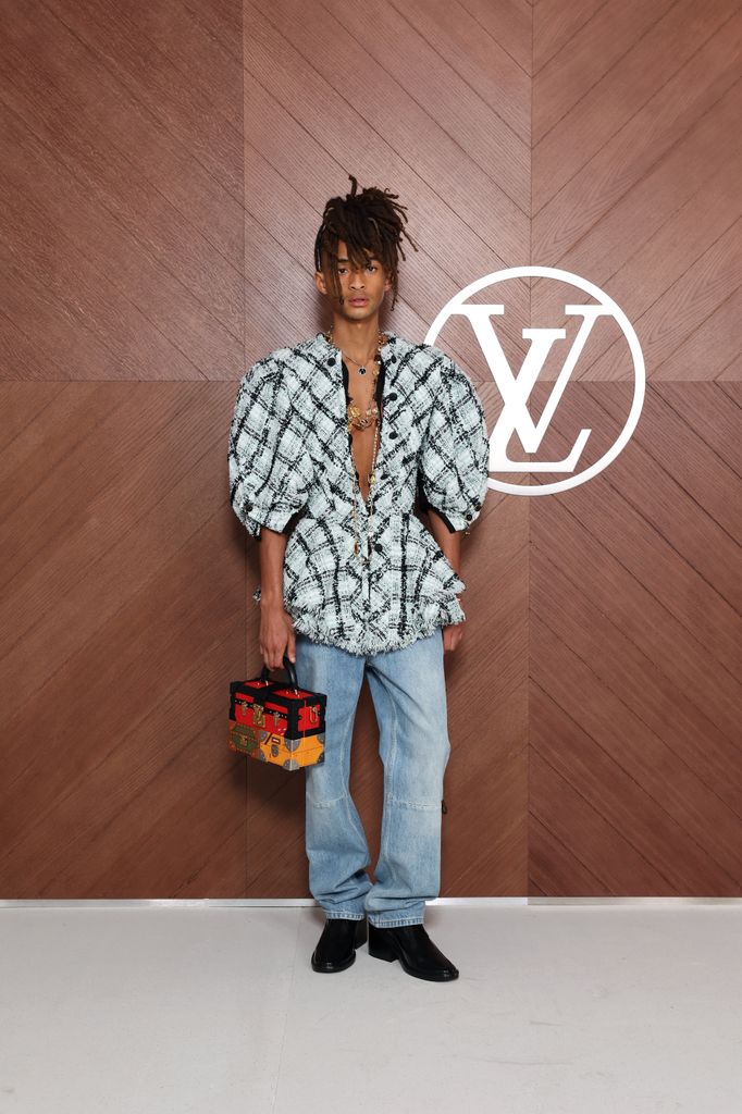 Jaden Smith turns heads in gender-fluid look with plunging neckline ...